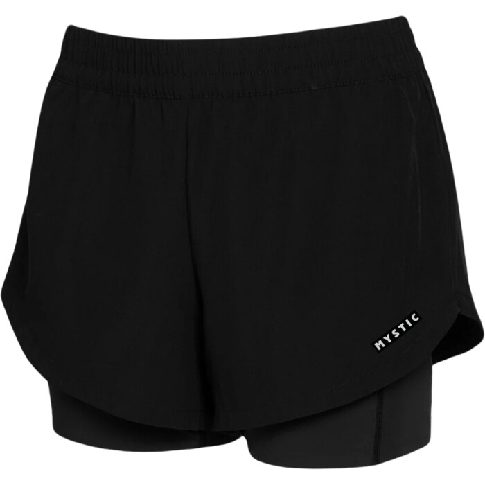 2025 Mystic Womens Ida Lined Sport Shorts 35001 240271 - Black - Clothing - Womens | Wetsuit Outlet